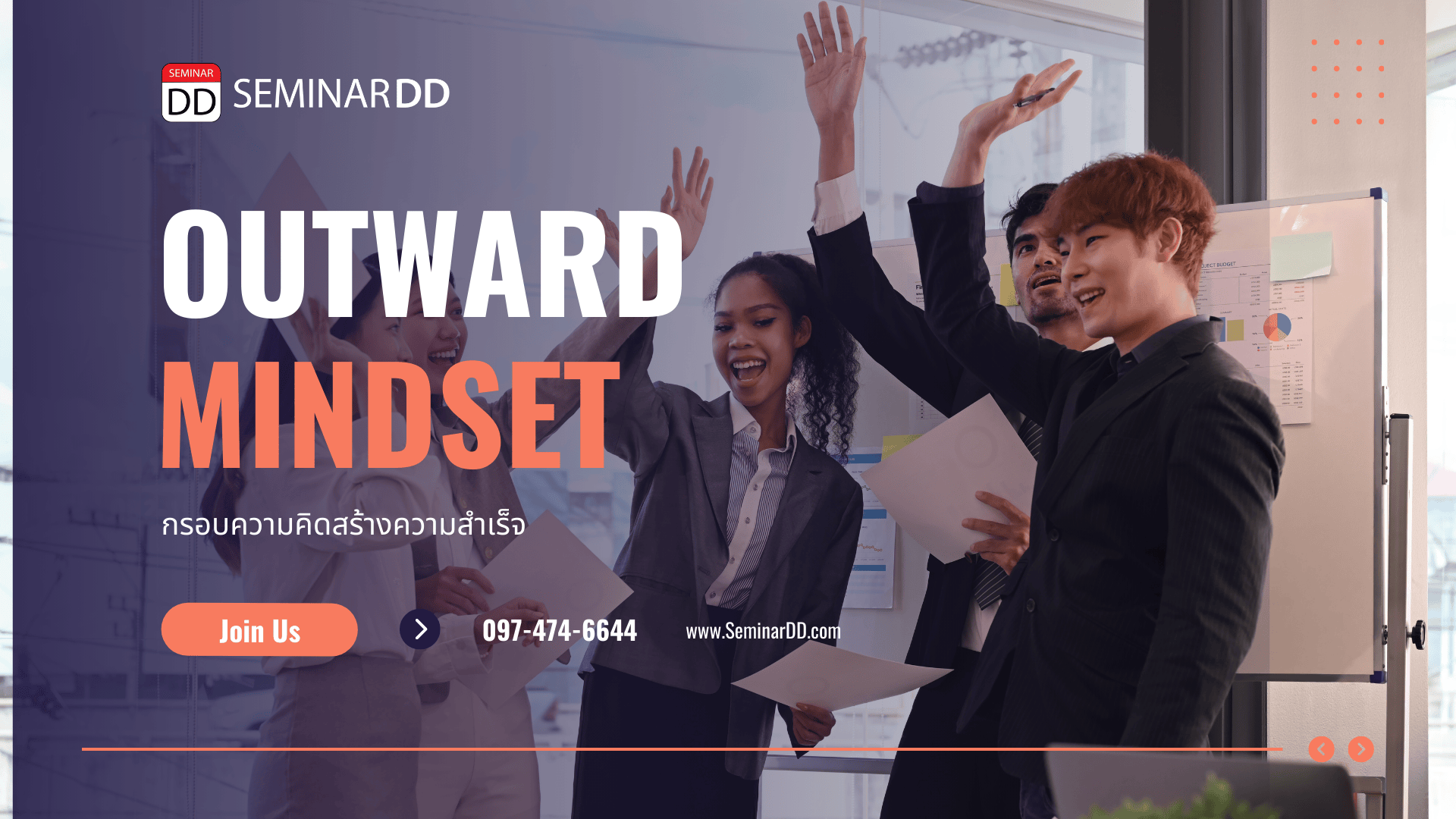 กรอบความคิดสร้างความสำเร็จ OUTWARD MINDSET | seminardd.com