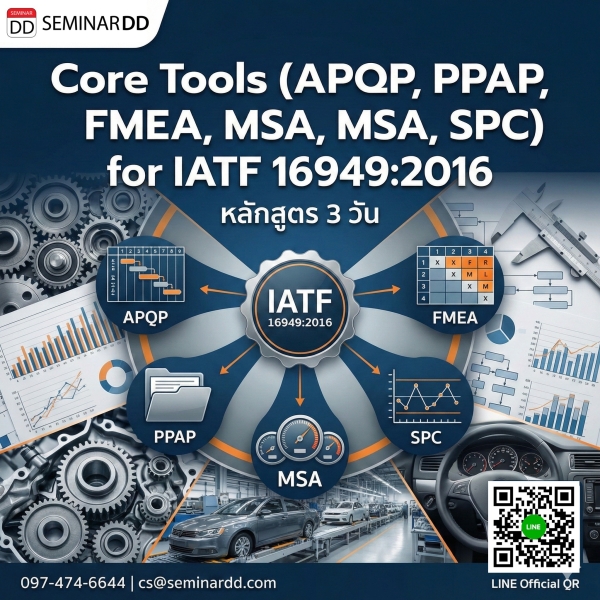 Core Tools (APQP, PPAP, FMEA, MSA, SPC) for IATF 16949:2016 | seminardd.com