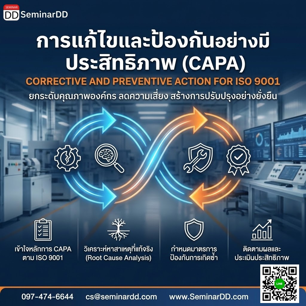 การแก้ไขและป้องกันอย่างมีประสิทธิภาพ (Corrective and Preventive Action ...