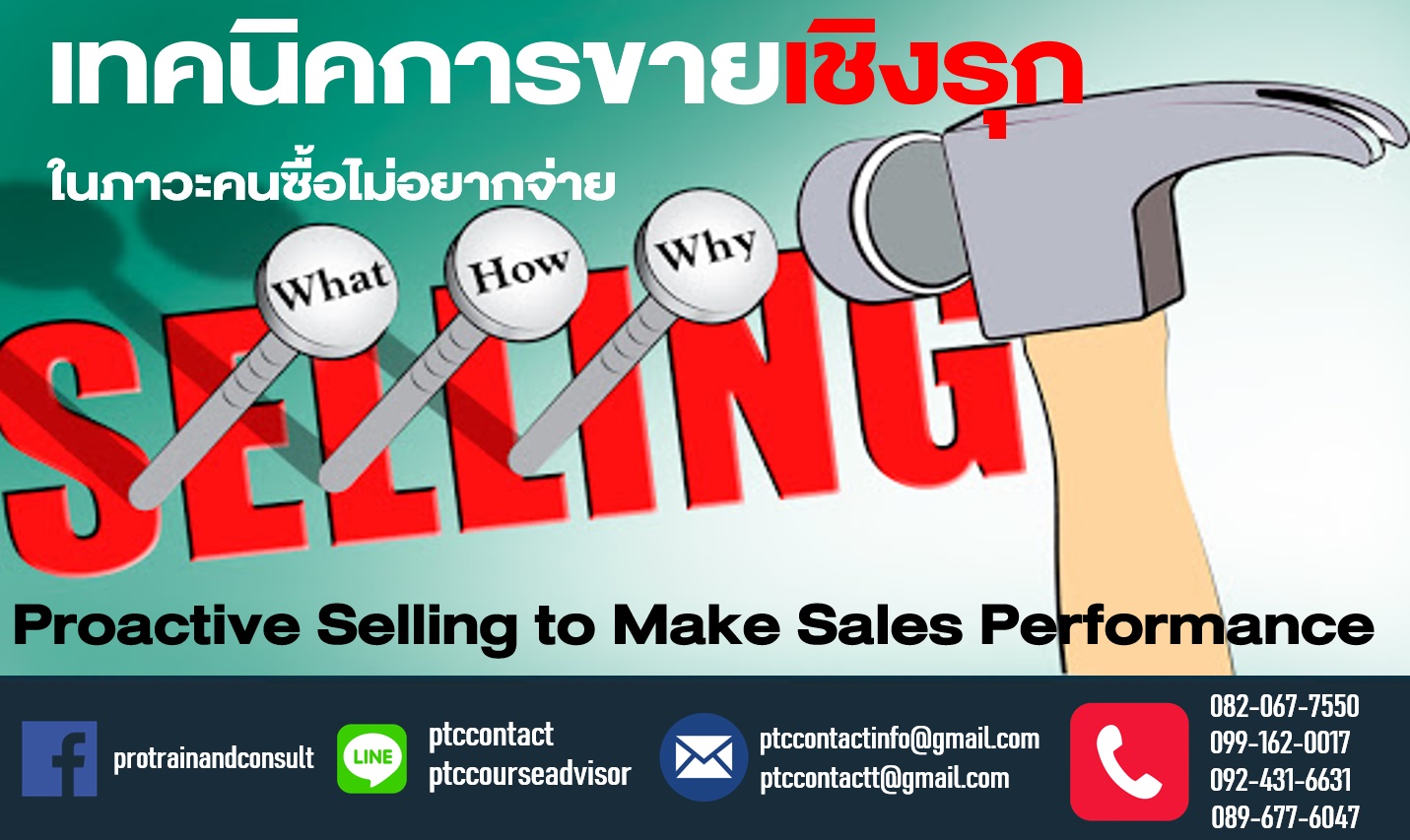 เทคนิคการขายเชิงรุกในภาวะคนซื้อไม่อยากจ่าย (Proactive Selling to Make ...