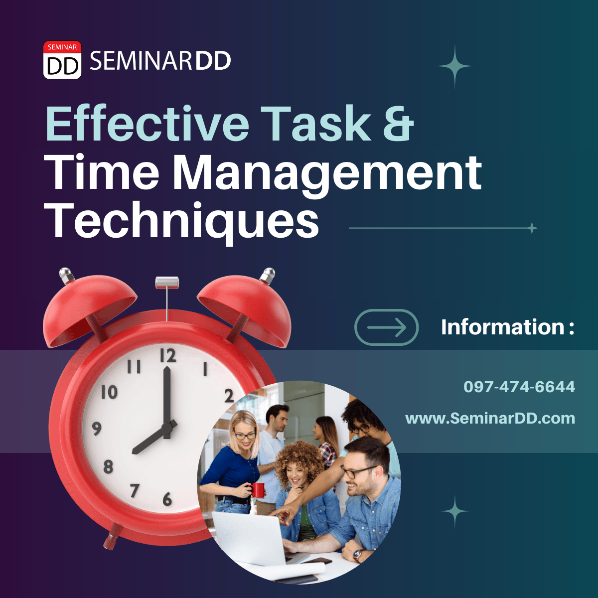 Effective Task & Time Management Techniques | seminardd.com